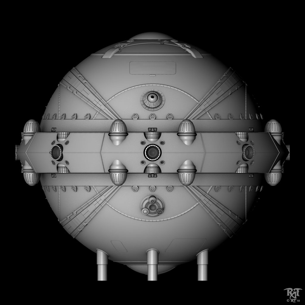 Spheric Ship — Scifi-Meshes.com
