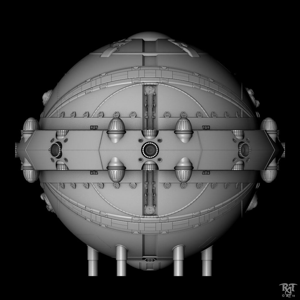 Spheric Ship — Scifi-Meshes.com